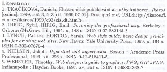 Jak na citování (Bibliografické citace)